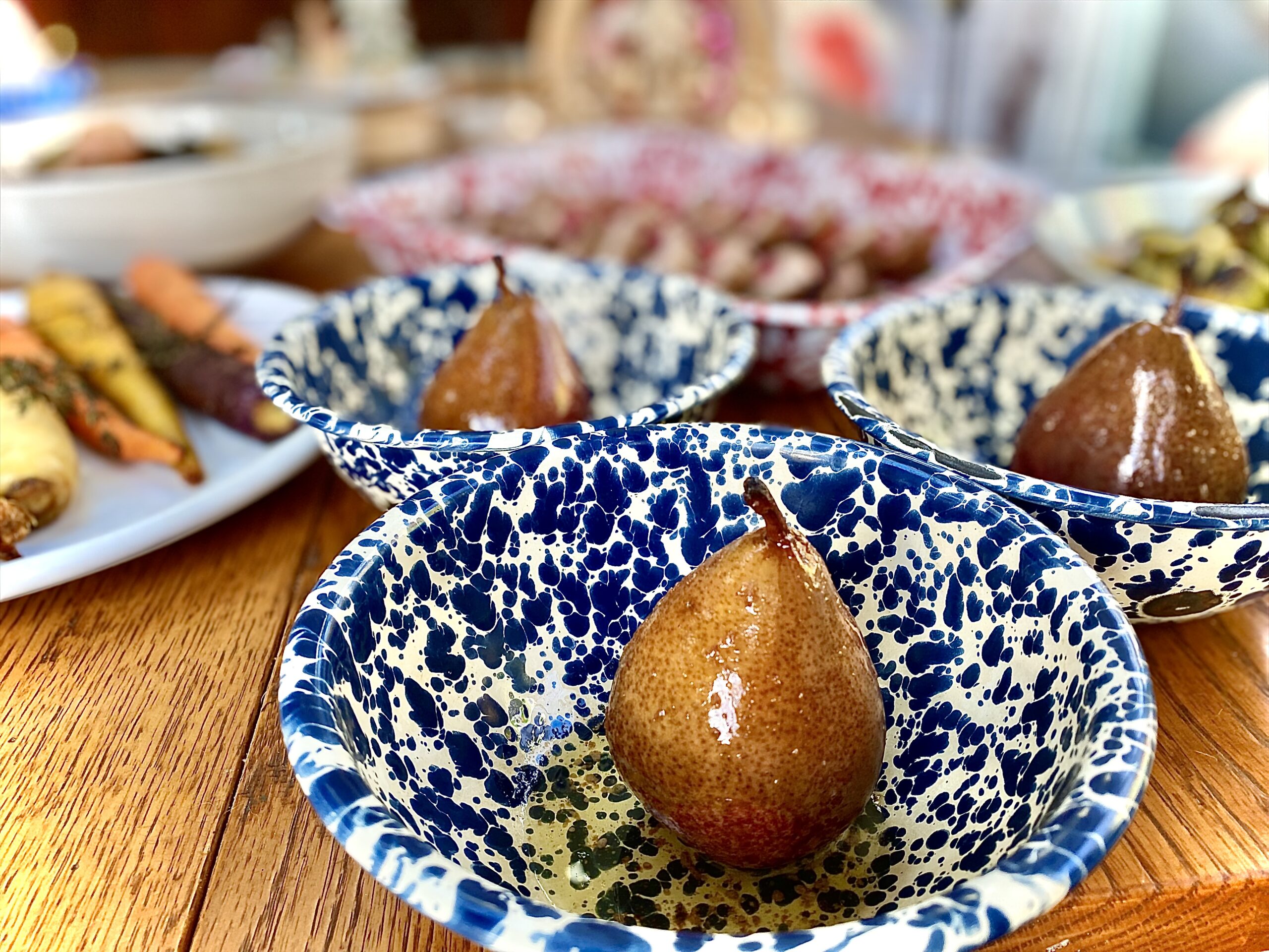 Baked Red Pears with Cinnamon Brown Butter - New Morning Market